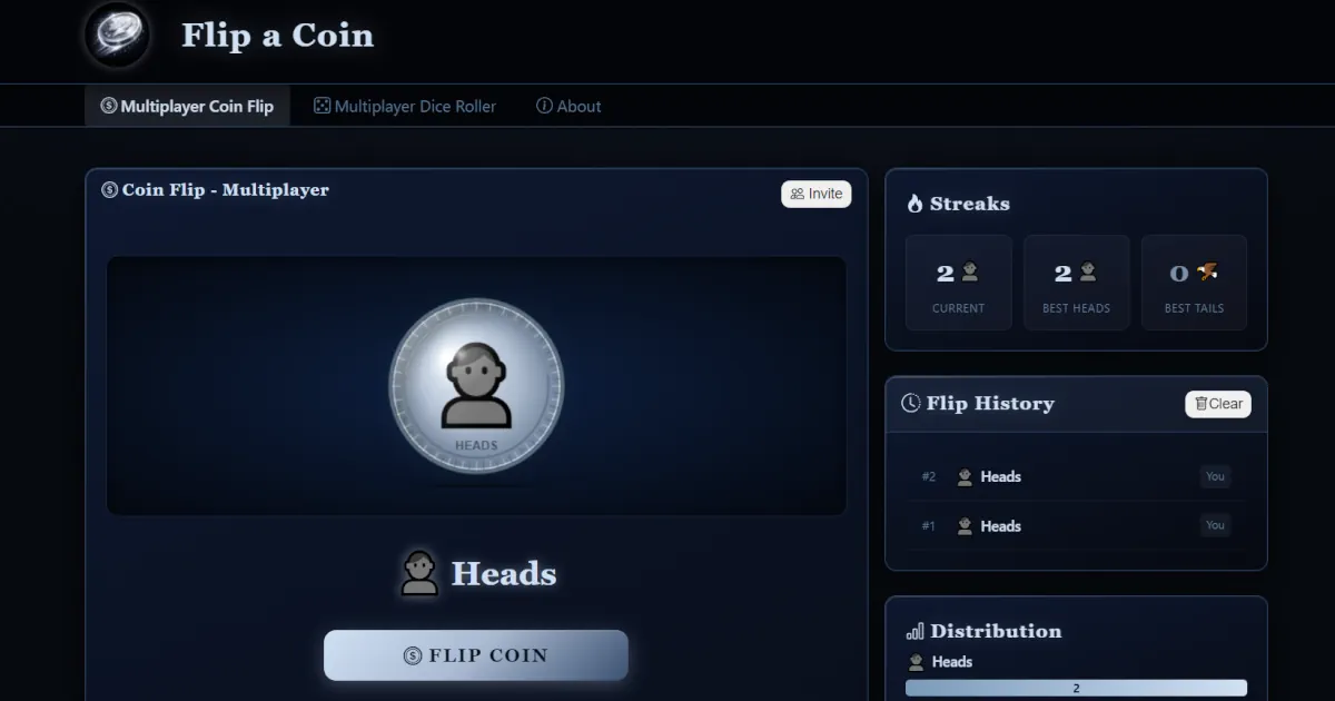 Flip a Coin | Online Flip a Coin